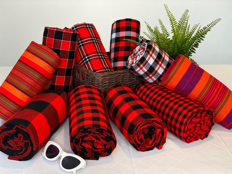 Multicolor Striped Maasai Shuka: African Blanket, Beach Sarong - Etsy
