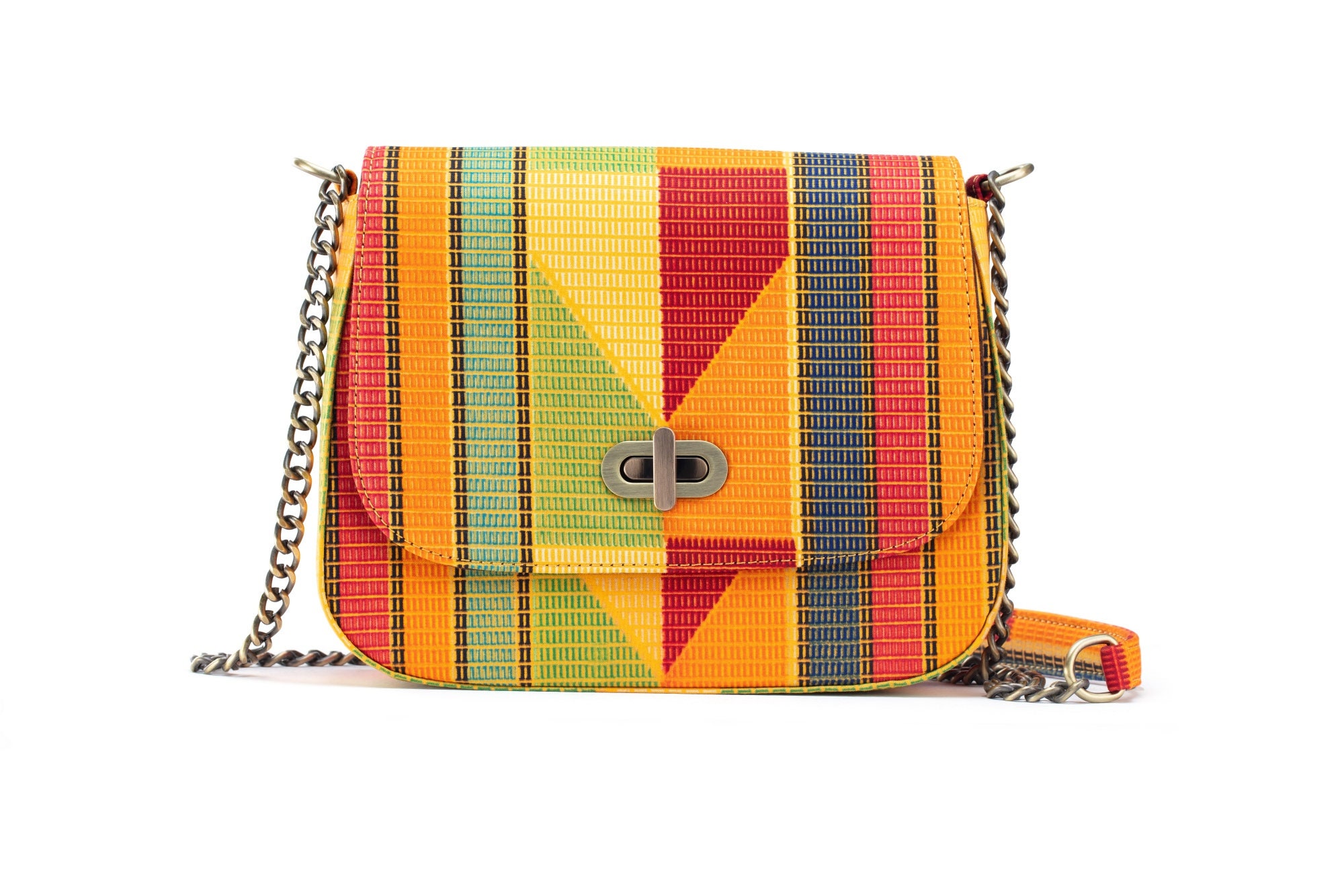 ORANGE KENTE PRINT Handbag Bohemian Chic Clutch Bag - Etsy