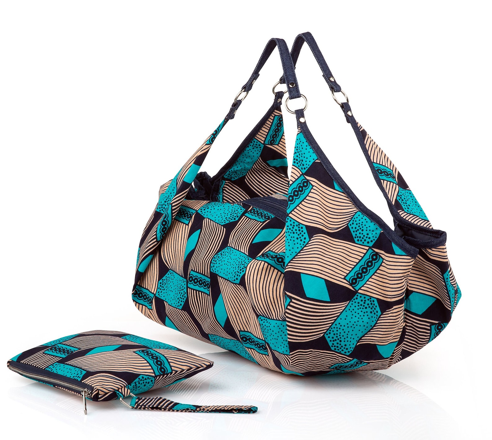 Ankara African Print Hobo Bag With Wristlet Pouch - Etsy