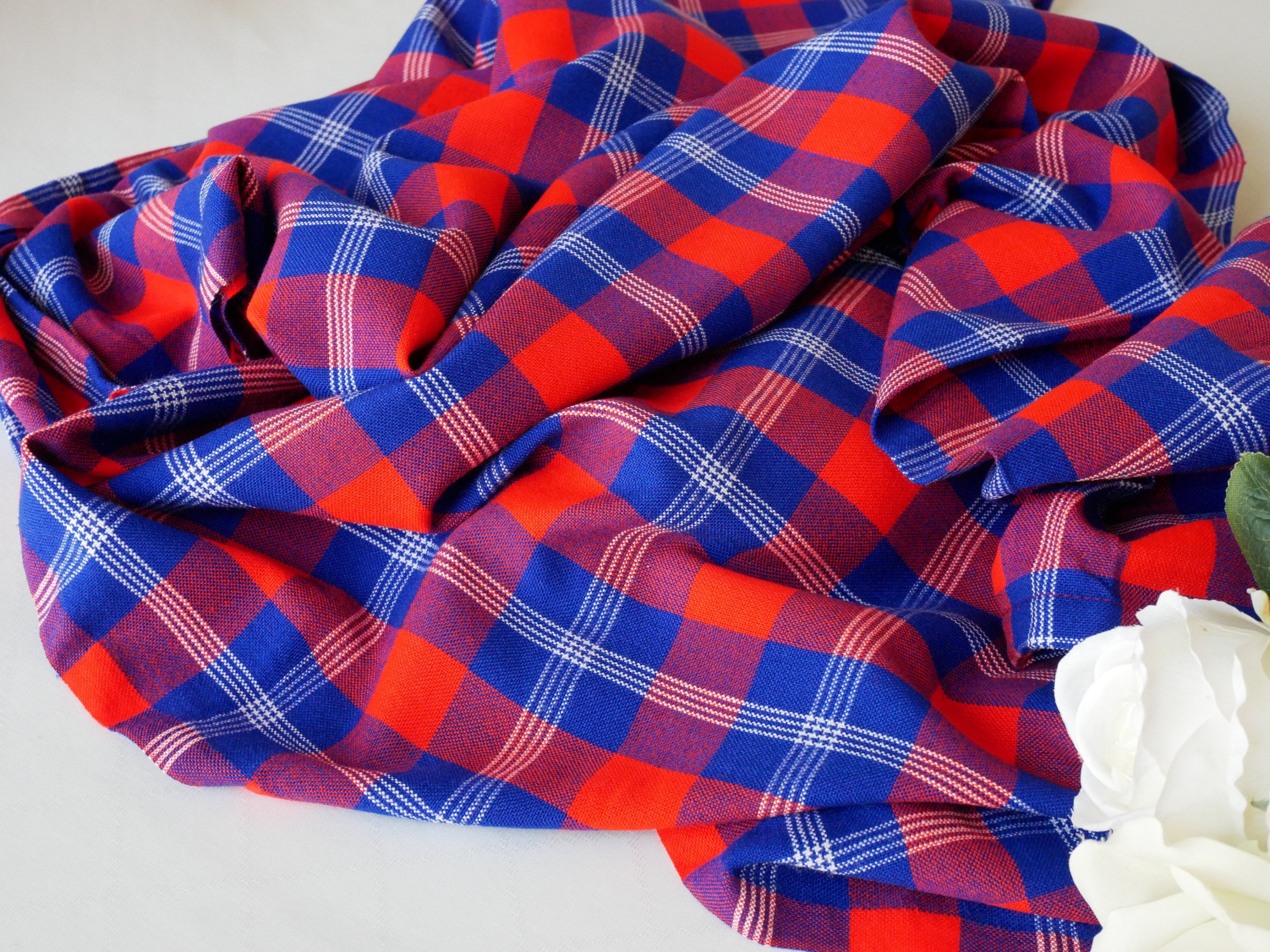 Original KENYA MAASAI CLOTH / Tejido Masai Shuka Manta / Kikoy | Etsy