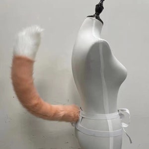 Auto Moving Tail Moving Tails Waggle Tail Swing Tail Pink White Wolf ...