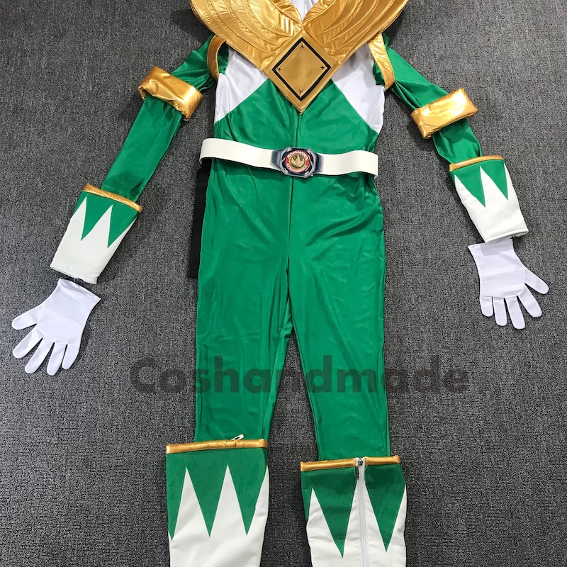 Kids Green Power Ranger Costume - Etsy