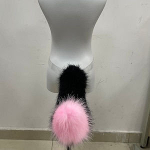 Movable Fursuit Tail Waggle Tail Swing Tail Fox Tail Black Tail White ...