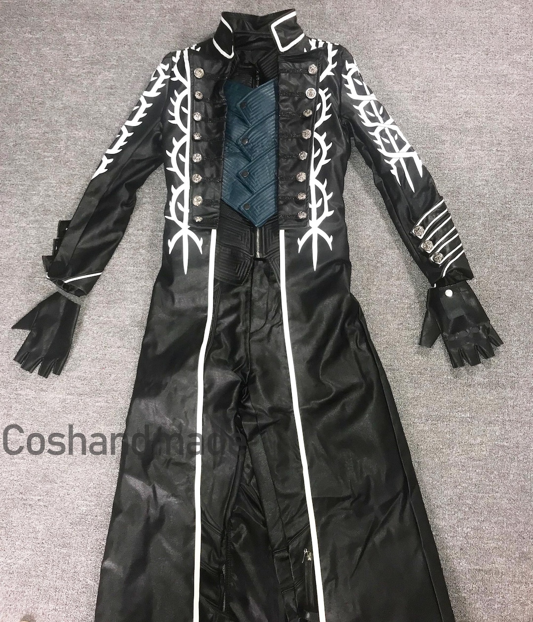 Vergil Costume Cosplay Costume Coat Vest Fancy Dress - Etsy
