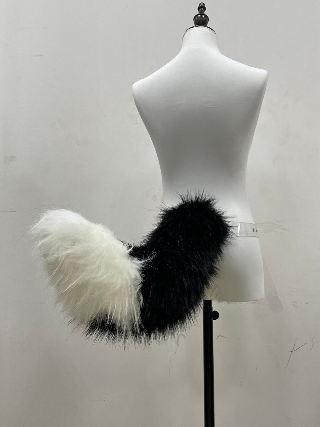 Movable Fursuit Tail Waggle Tail Swing Tail Fox Tail Black Tail White ...