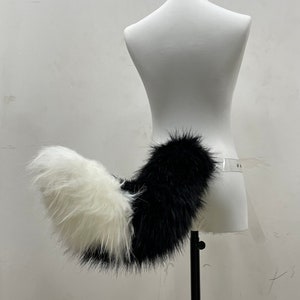 Movable Fursuit Tail Waggle Tail Swing Tail Fox Tail Black Tail White ...