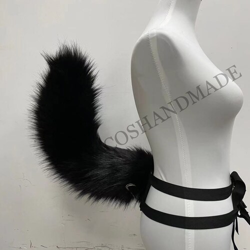 Movable Fursuit Tail Waggle Tail Swing Tail Fox Tail Blacktail - Etsy