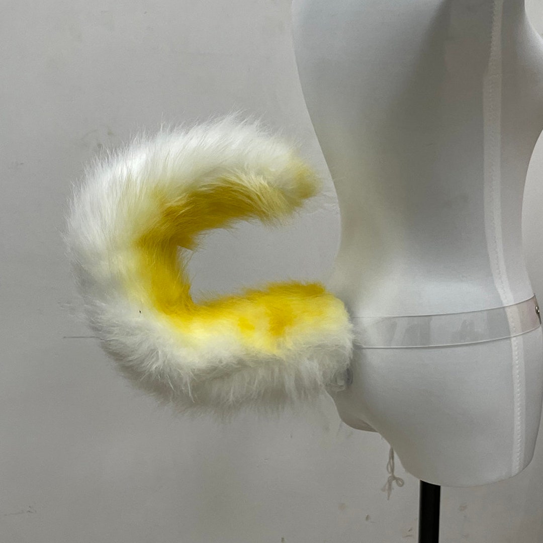 Auto Moving Tail Waggle Tail Swing Tail Dog Tail Yellow White Cosplay ...