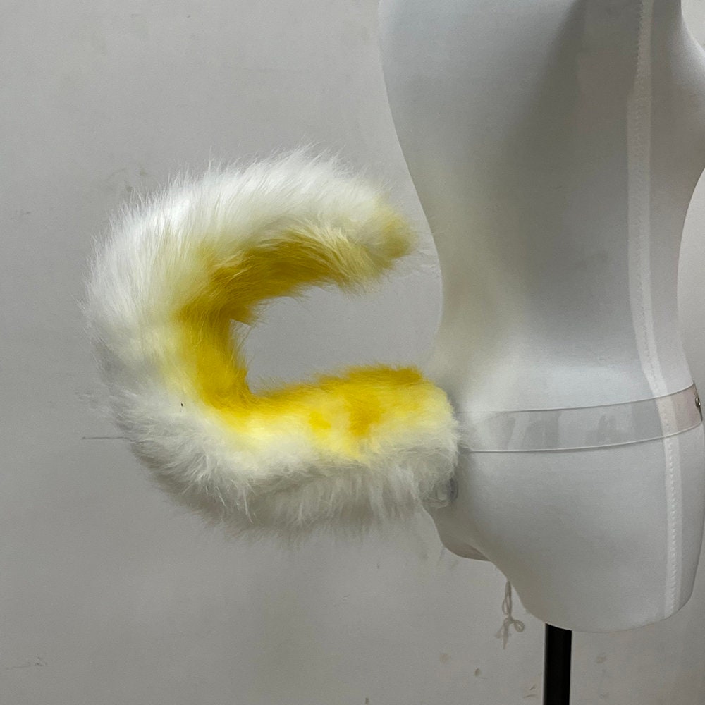 Auto Moving Tail Waggle Tail Swing Tail Dog Tail Yellow White - Etsy