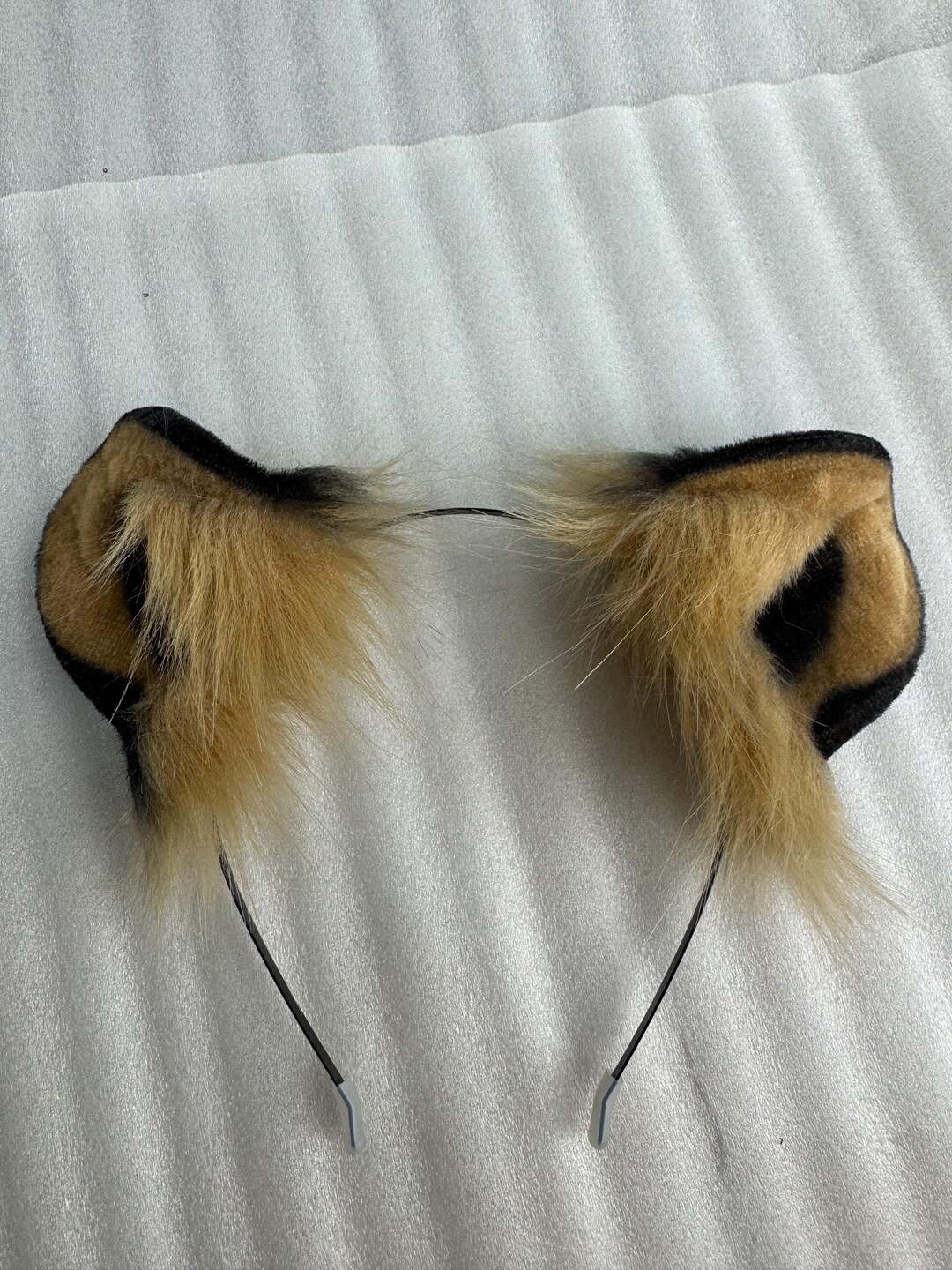 Lion Ear Headband Faux Fur Animal Ear Halloween Cosplay Beast Ear Fox ...