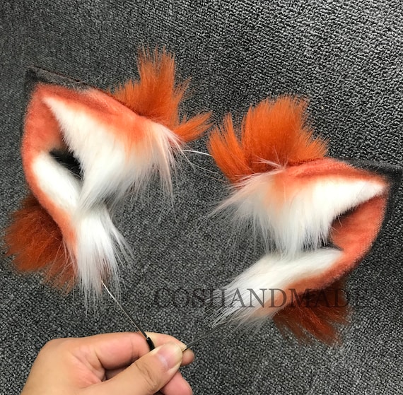 Cosplay Ear Fox Ear Wolves and Cats Fox Ear Hair Hoop Headwear | Etsy