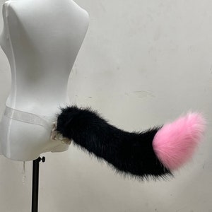 Movable Fursuit Tail Waggle Tail Swing Tail Fox Tail Black Tail White ...