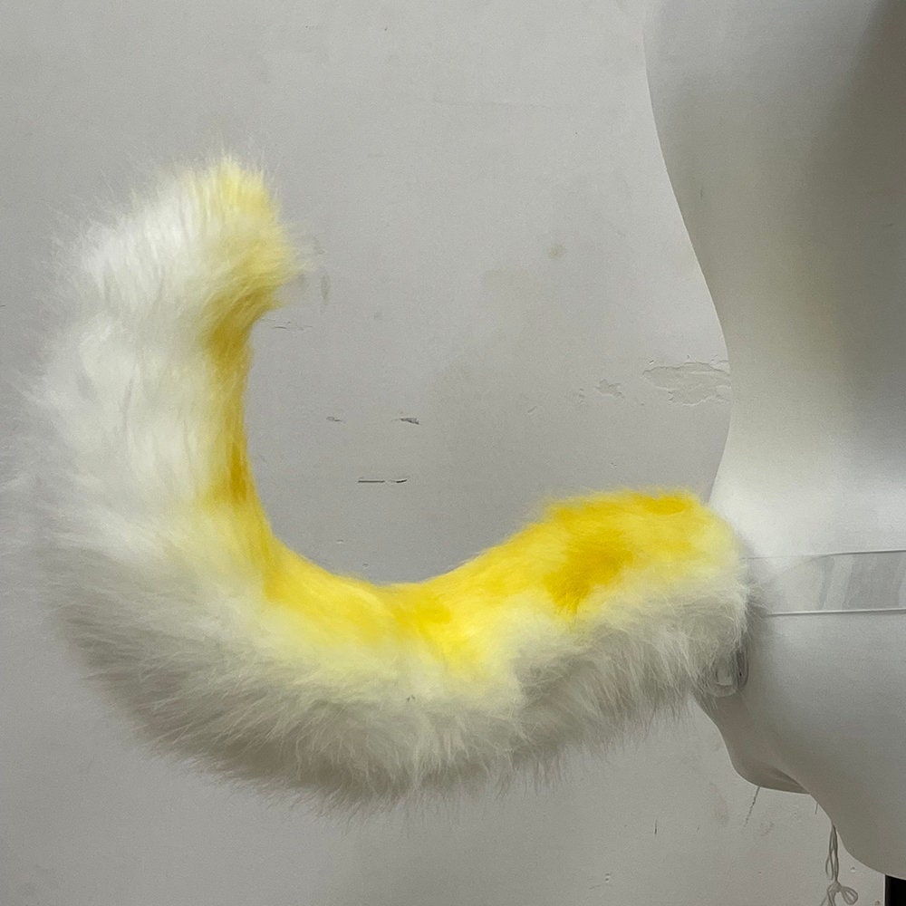 Auto Moving Tail Waggle Tail Swing Tail Dog Tail Yellow White - Etsy
