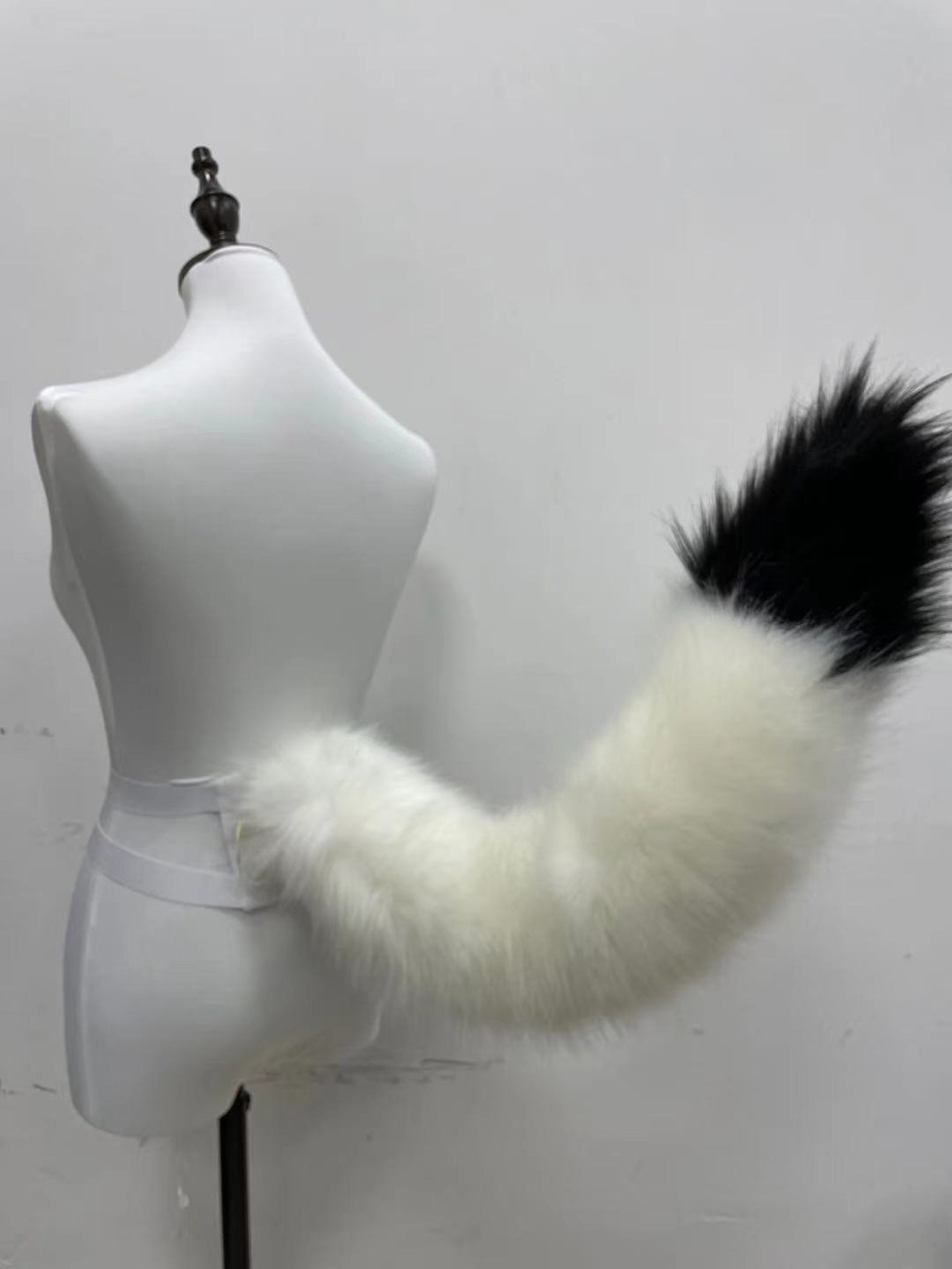 Movable Fursuit Tail Waggle Tail Swing Tail Fox Tail Black | Etsy