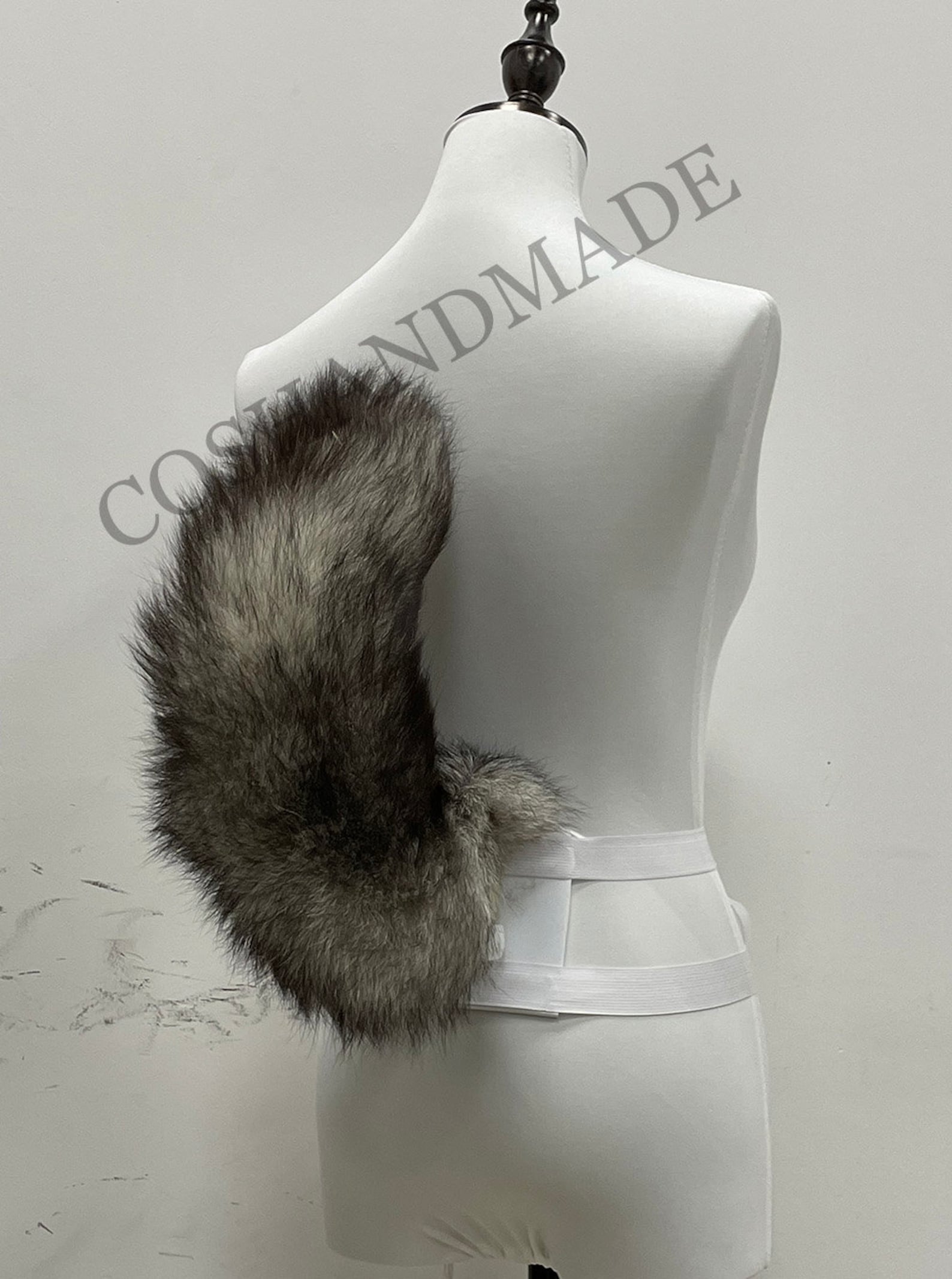 Movable Tail Waggle Fox Tail Lifelike Fox Cosplay Furry Partial Fursuit ...