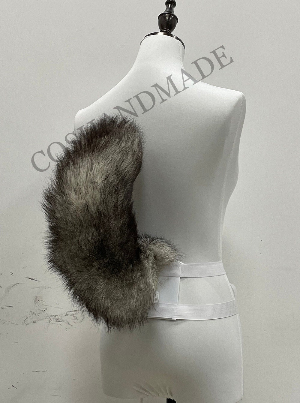 Movable Tail Waggle Fox Tail Lifelike Fox Cosplay Furry Partial Fursuit ...