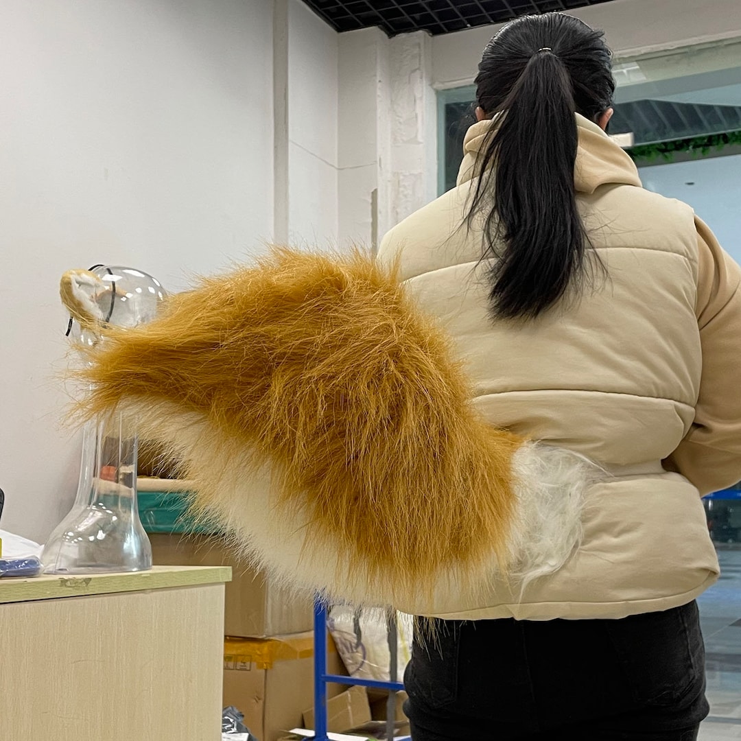 Movable Tail Tamamo No Mae Tail Squirrel Tail Cosplay Furry Partial ...