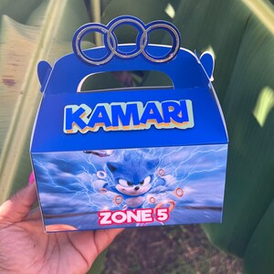 Sonic Gable Boxes, Party Favor Boxes, Favor Boxes, Sonic the Hedgehog ...