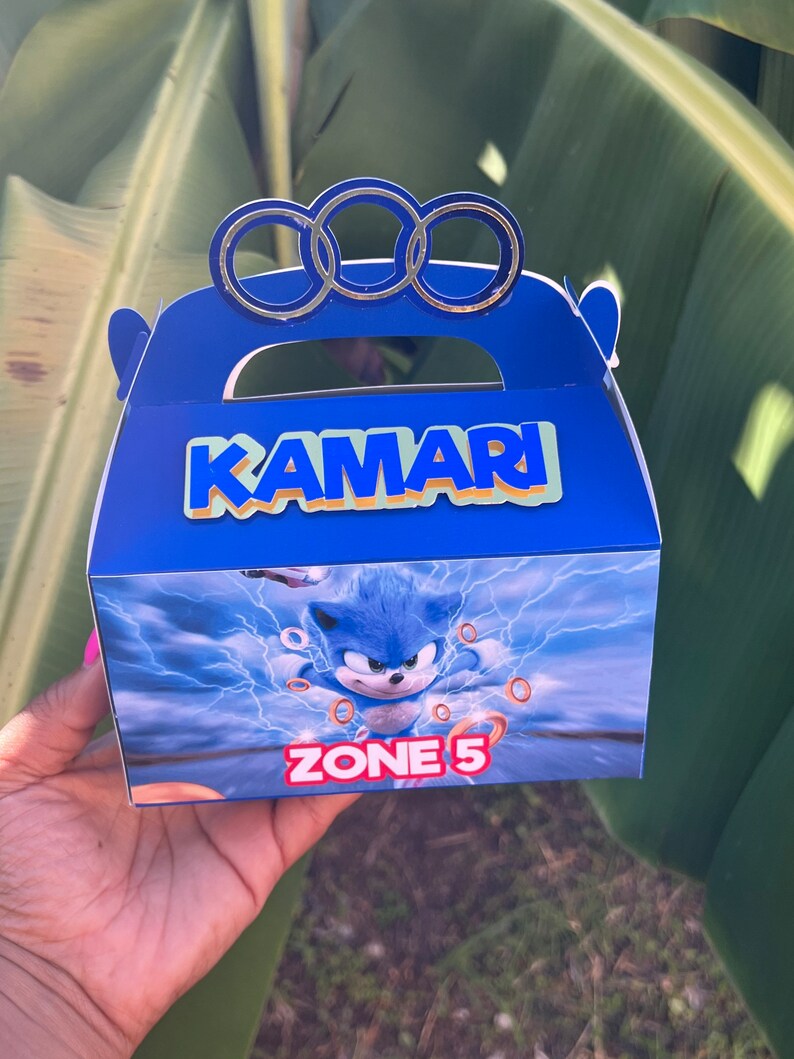 Sonic Gable Boxes Party Favor Boxes Favor Boxes Sonic the - Etsy