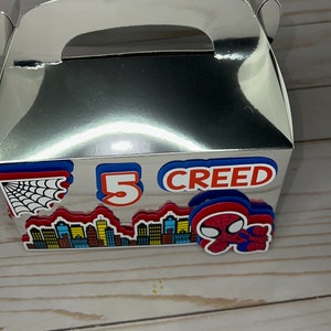 Spiderman Gable Boxes Gable Boxes Party Favor Boxes Favor - Etsy