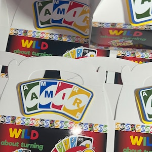 Uno Gable Boxes, Party Favor Boxes, Favor Boxes, Treat Boxes, Uno ...