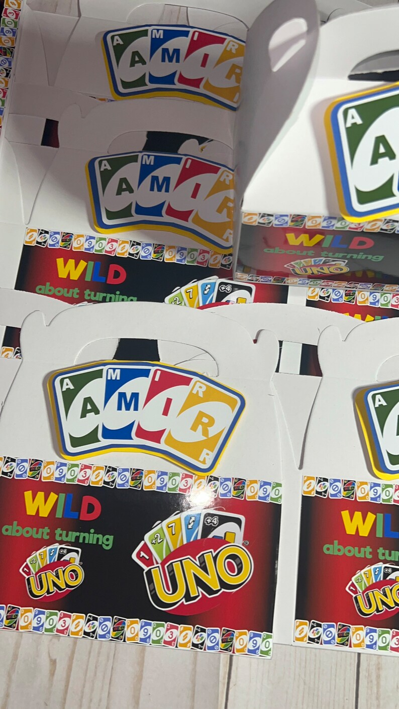 Uno Gable Boxes Party Favor Boxes Favor Boxes Treat Boxes - Etsy