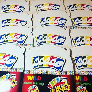 Uno Gable Boxes, Party Favor Boxes, Favor Boxes, Treat Boxes, Uno ...