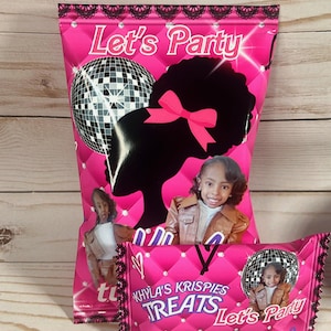 Barbie Chip Bags, Berry Chip Bags, Strawberry Barbie Party Favors ...