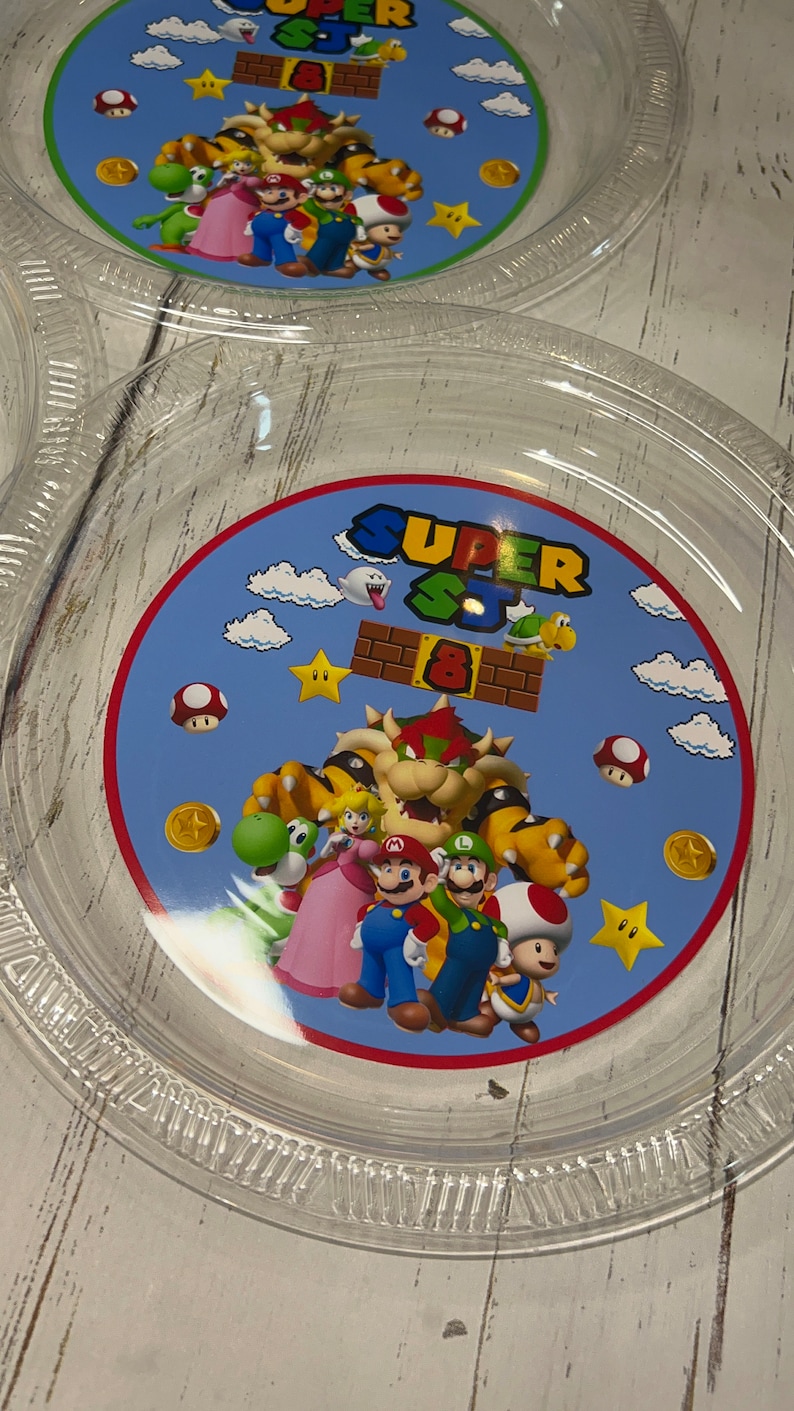 Personalized Character Plates: Custom Party Plates, Set of 12 - Etsy
