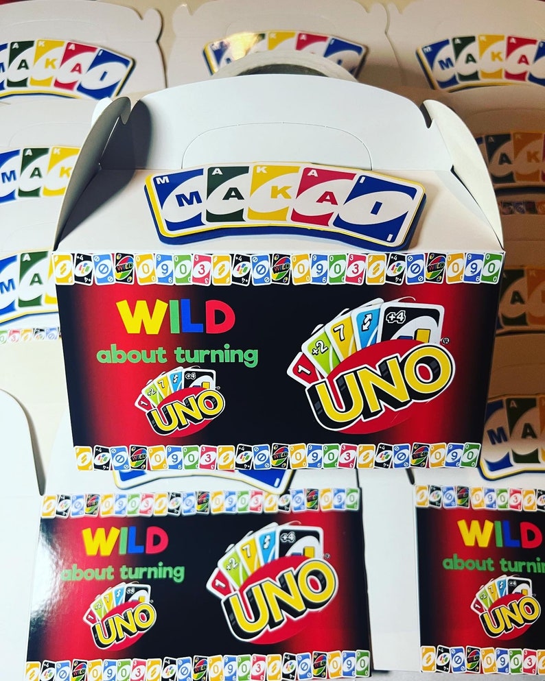 Uno Gable Boxes Party Favor Boxes Favor Boxes Treat Boxes - Etsy