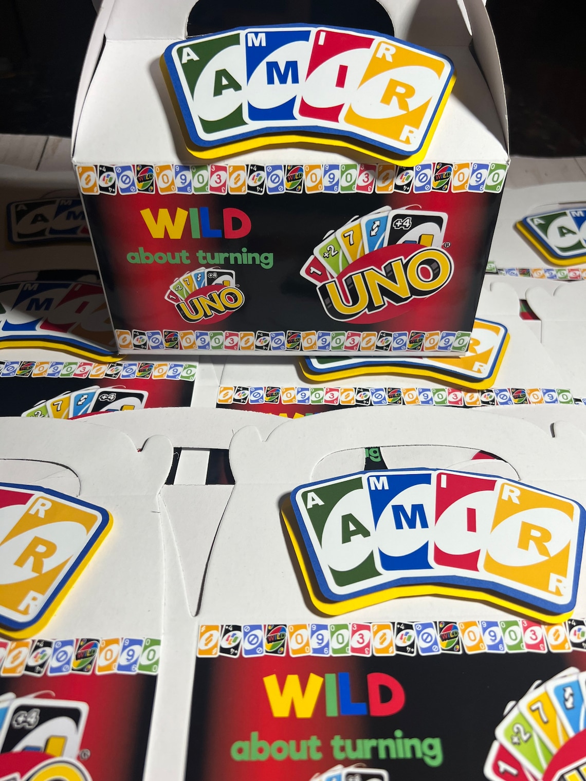 Uno Gable Boxes Party Favor Boxes Favor Boxes Treat Boxes - Etsy