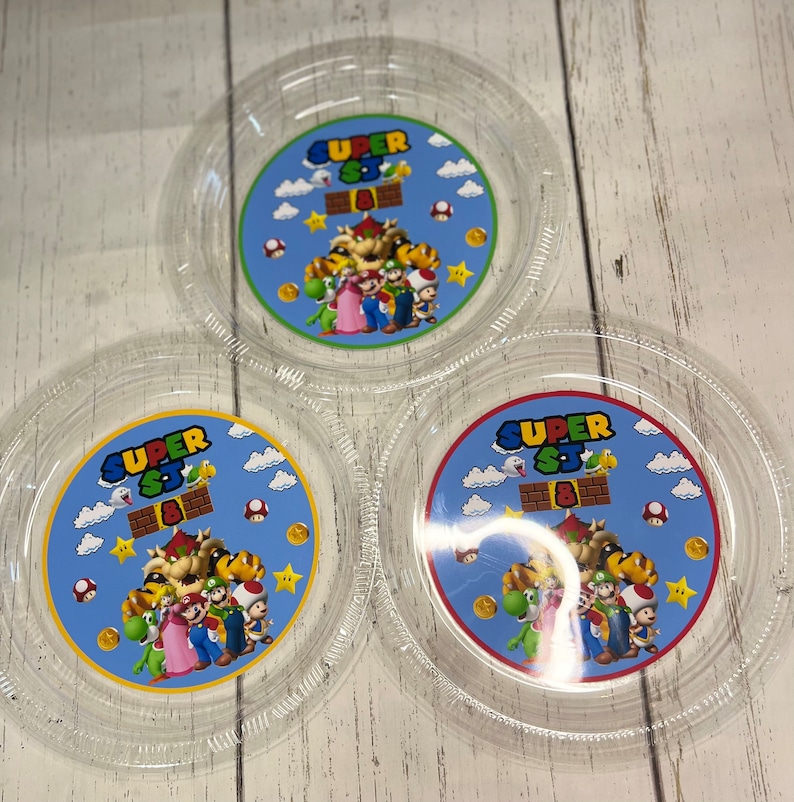 Personalized Character Plates: Custom Party Plates, Set of 12 - Etsy