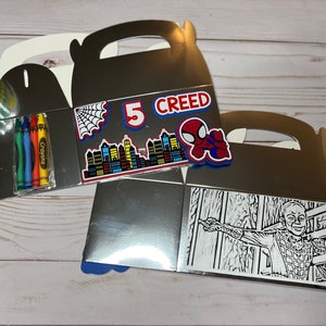 Spiderman Gable Boxes Gable Boxes Party Favor Boxes Favor - Etsy