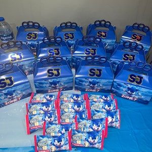 Sonic Gable Boxes Party Favor Boxes Favor Boxes Sonic the - Etsy