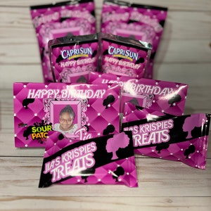 Barbie Chip Bags, Berry Chip Bags, Strawberry Barbie Party Favors ...