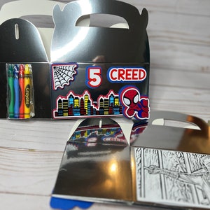 Spiderman Gable Boxes Gable Boxes Party Favor Boxes Favor - Etsy