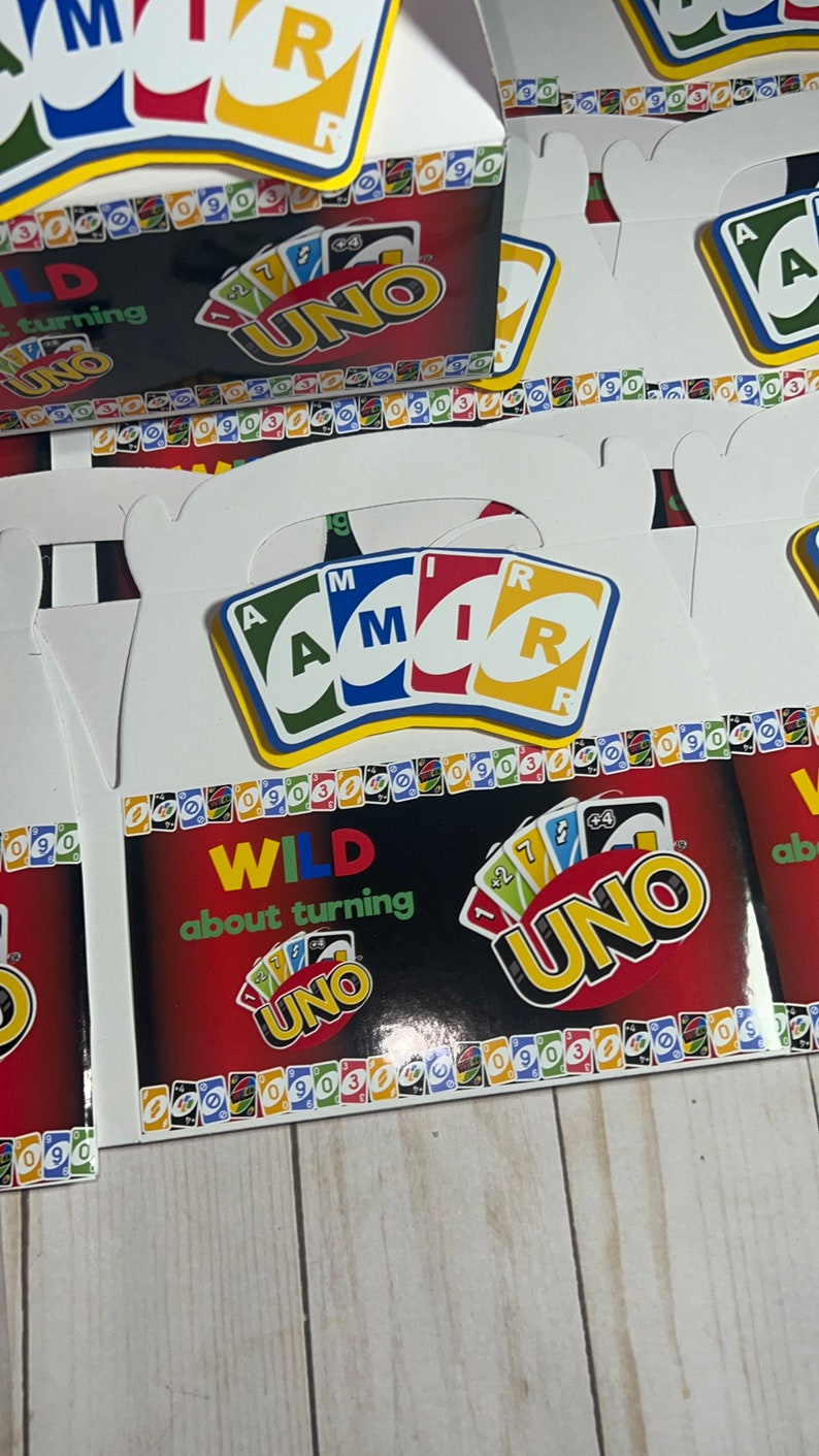 Uno Gable Boxes Party Favor Boxes Favor Boxes Treat Boxes - Etsy