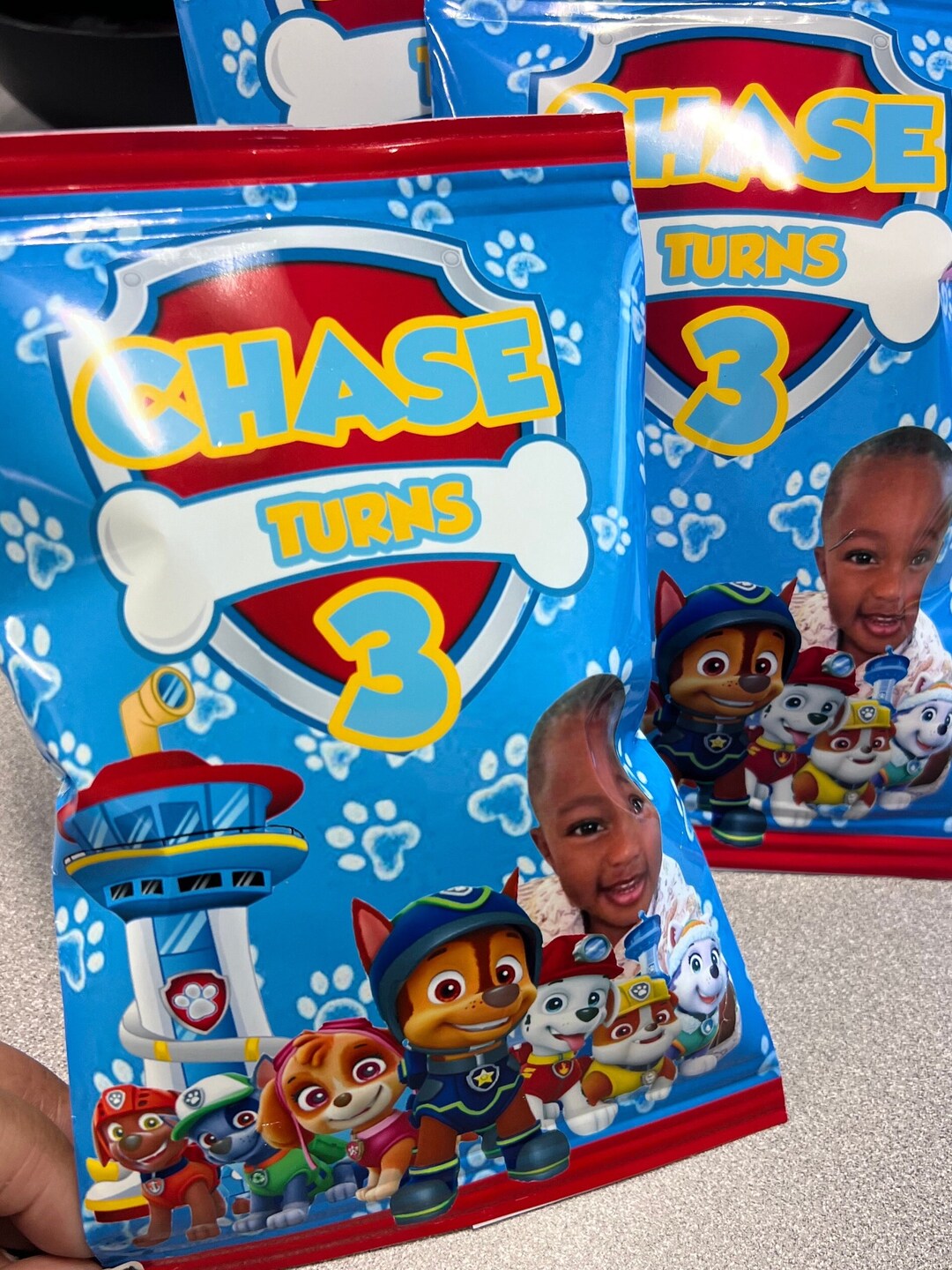 Paw Patrol Chip Bags, Chase is on the Case Chip Bags, Paw Patrol Party ...