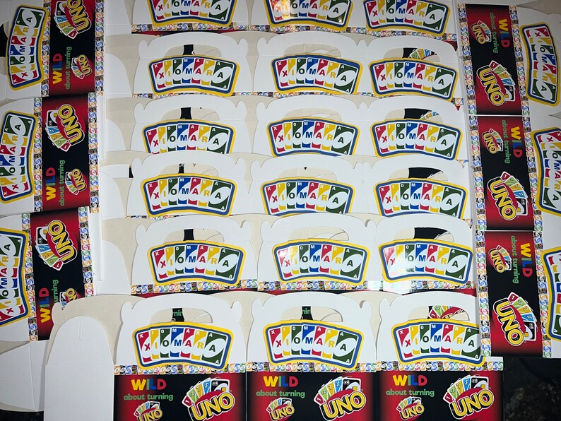 Uno Gable Boxes Party Favor Boxes Favor Boxes Treat Boxes - Etsy