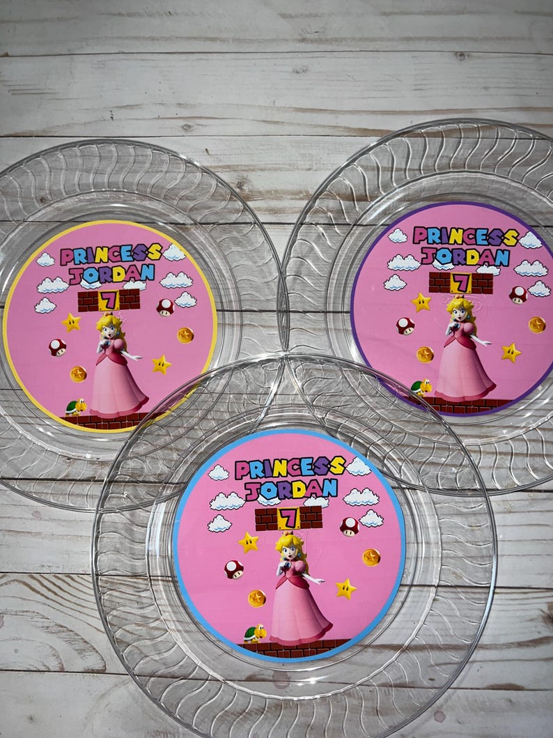 Personalized Character Plates: Custom Party Plates, Set of 12 - Etsy