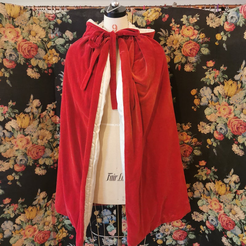 Red Hooded Cape - Etsy