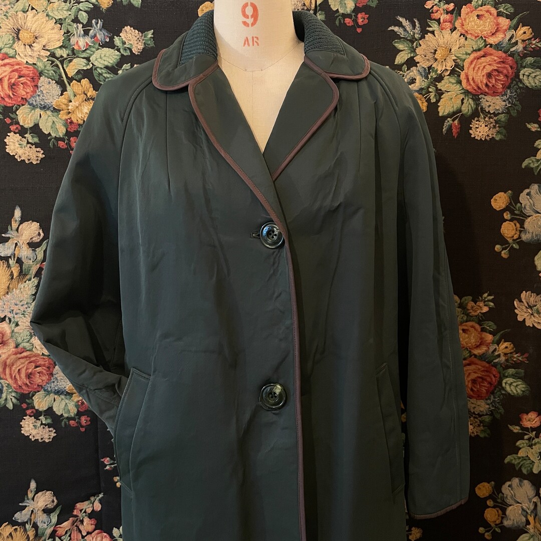 Vintage 1950s Green Parka 'gannex Cloth' Overcoat Waterproof Autumn ...