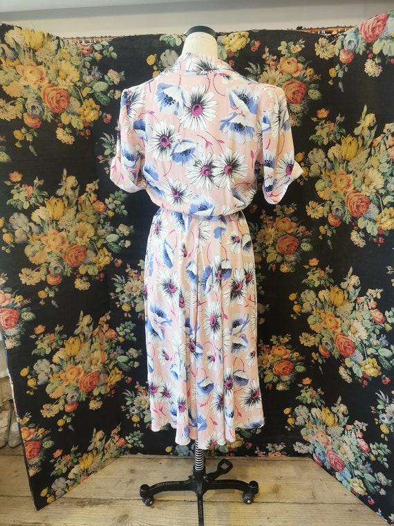 1950s Alice Edwards floral dress - Gem