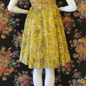 Pretty Yellow Floral Party Dress - Etsy
