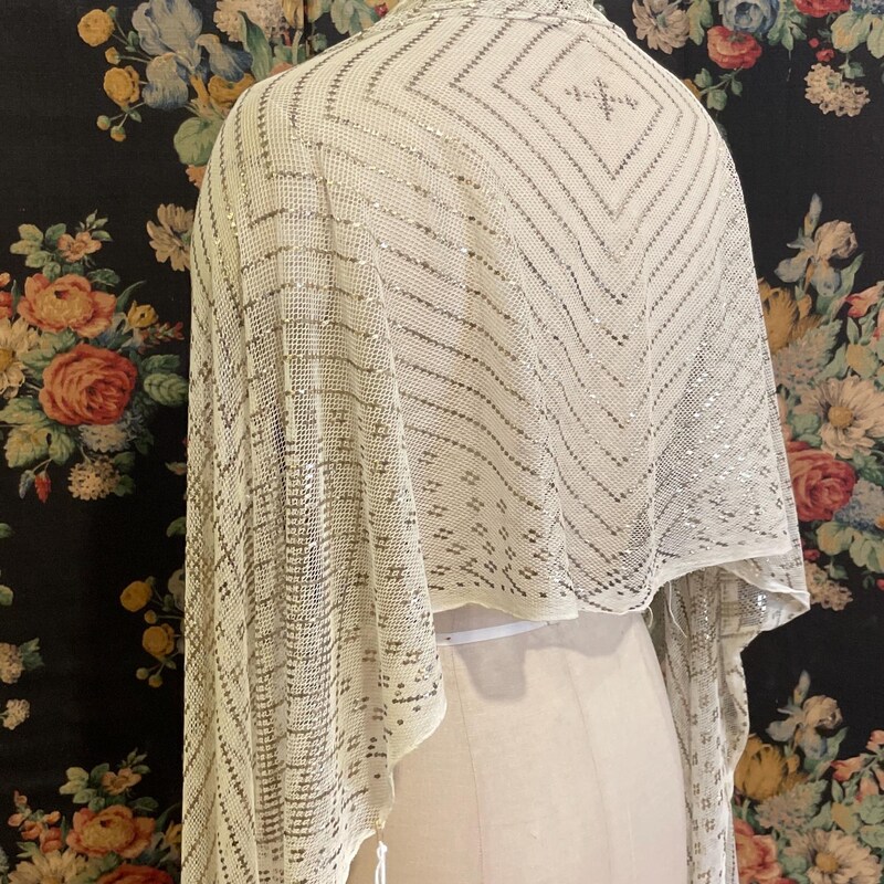 Art Deco Metal Shawl - Etsy UK