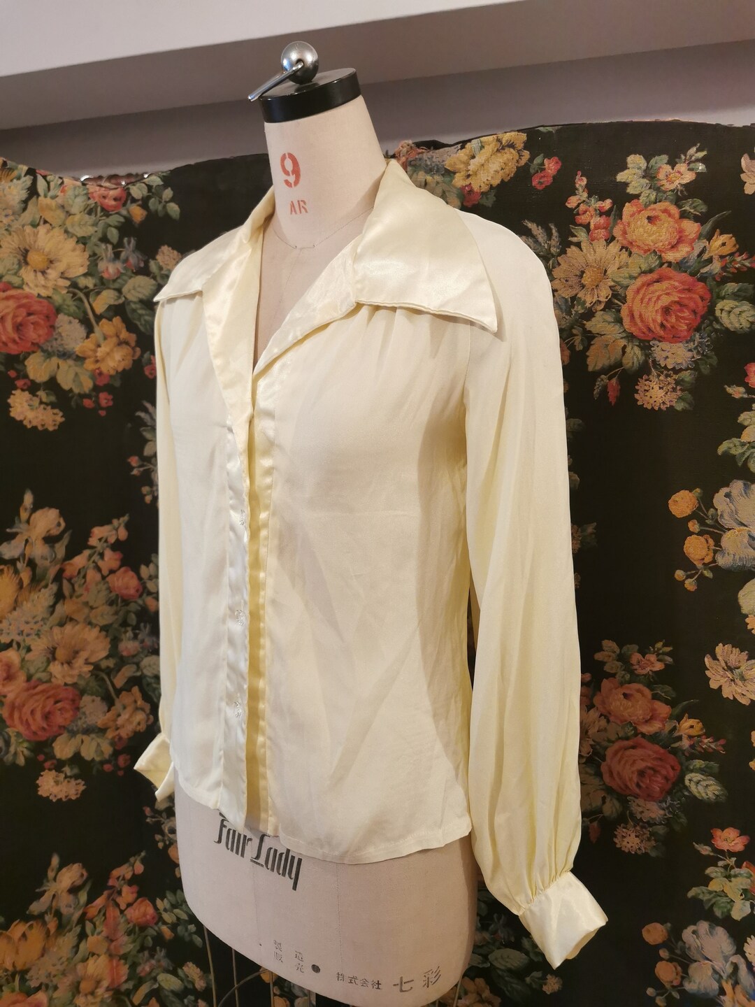 Lee Bender Satin Blouse - Etsy