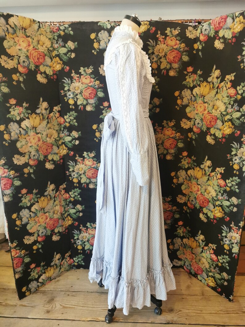 Laura Ashley’ Made in Wales’ Classic 70s Light Blue Prairie Dress - Etsy