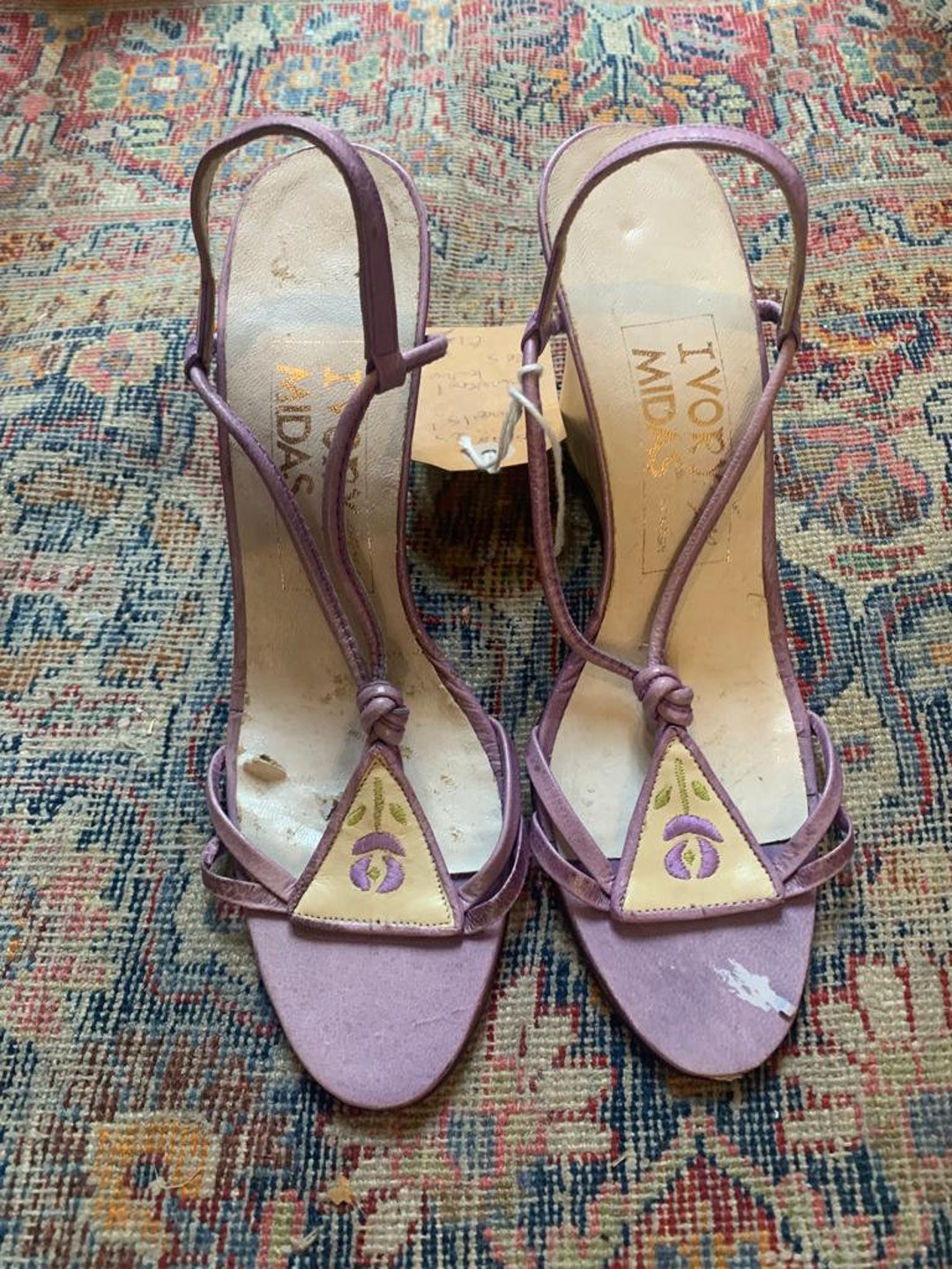 Gorgeous Ivory Midas Lilac 1970s Wedge Heel UK Size 5 - Etsy