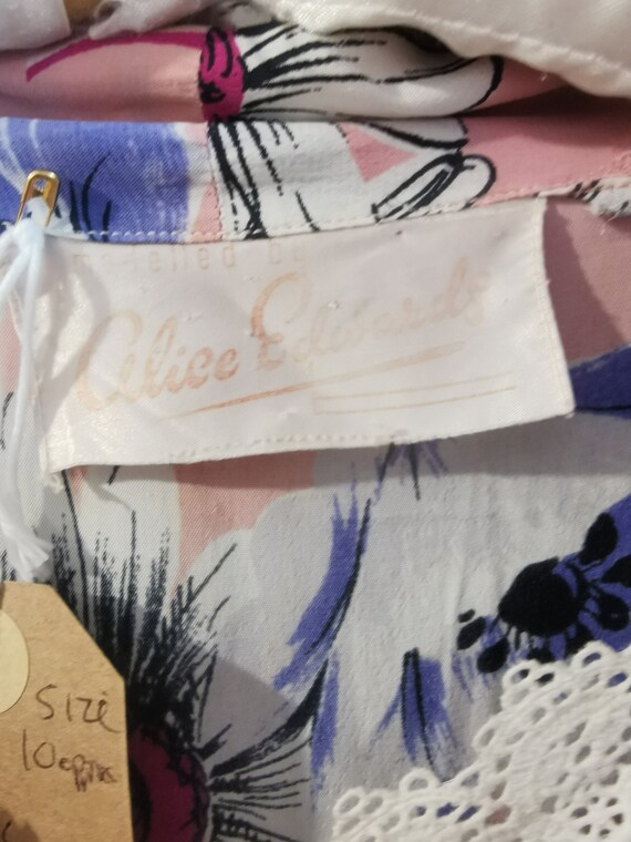 1950s Alice Edwards floral dress - Gem