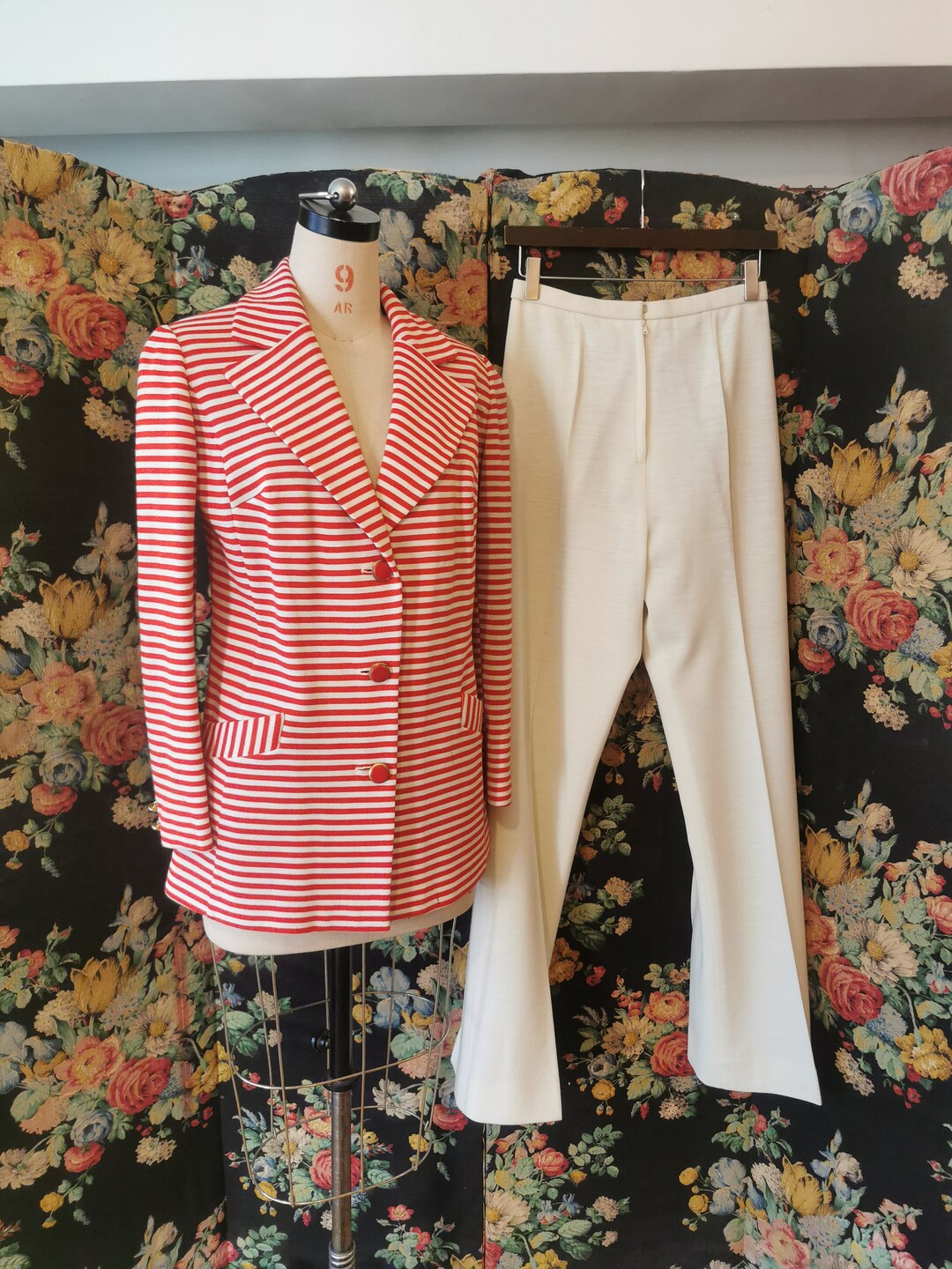 70s Alexon Striped Jacket and Trousers Set - Etsy